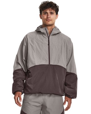 男士UA RUSH梭织1/2拉链连帽上衣【正品|价格|图片】-Under Armour|安德玛中国官网